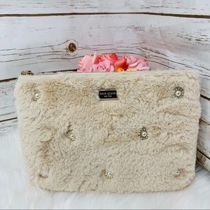kate spade | Bags | Kate Spade Fuzzy Pouch Authentic New | Poshmark